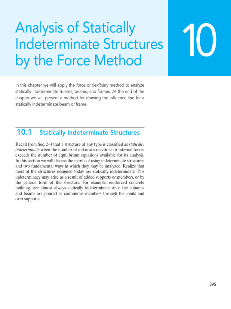 Force Method 69ec0e2d0aaa2dfaa927104f482e5aeb | PDF | Beam (Structure ...