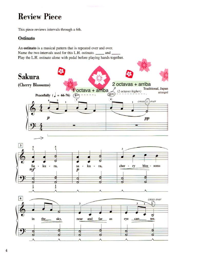 Sakura (Trad. Japanese Piano) | PDF