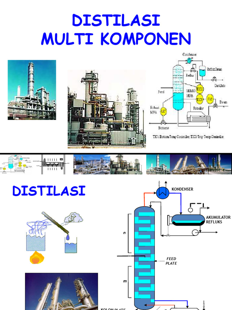 Distilasi Multi Komponen dan Desain Kolom | PDF