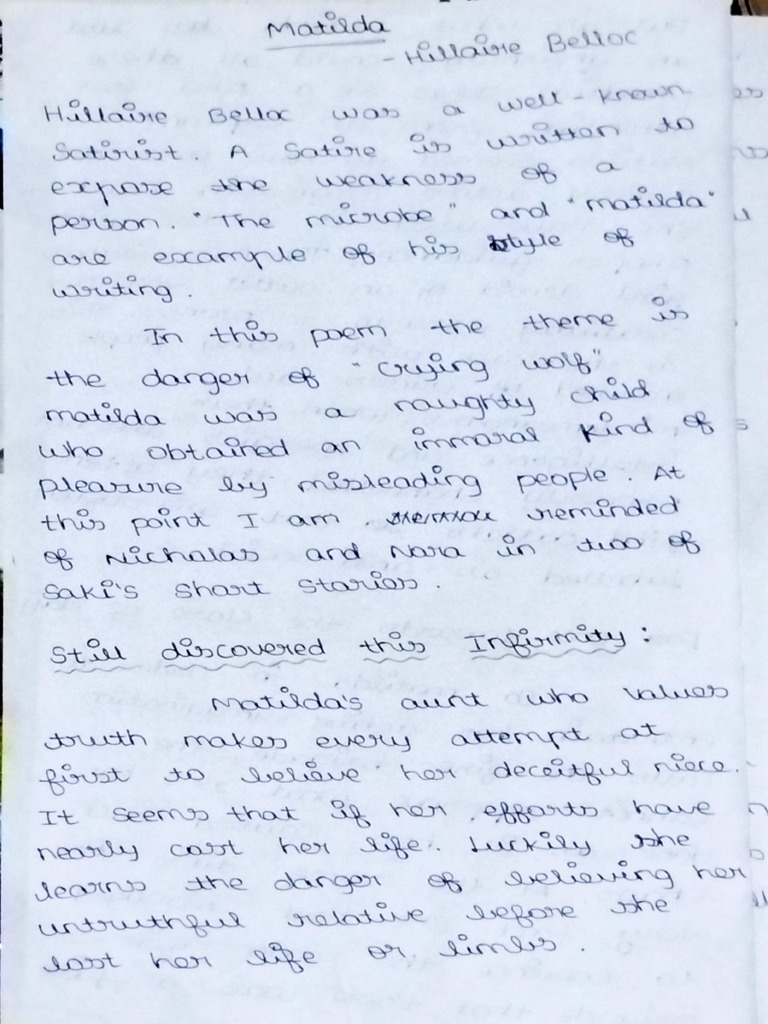 Matilda Summary | PDF