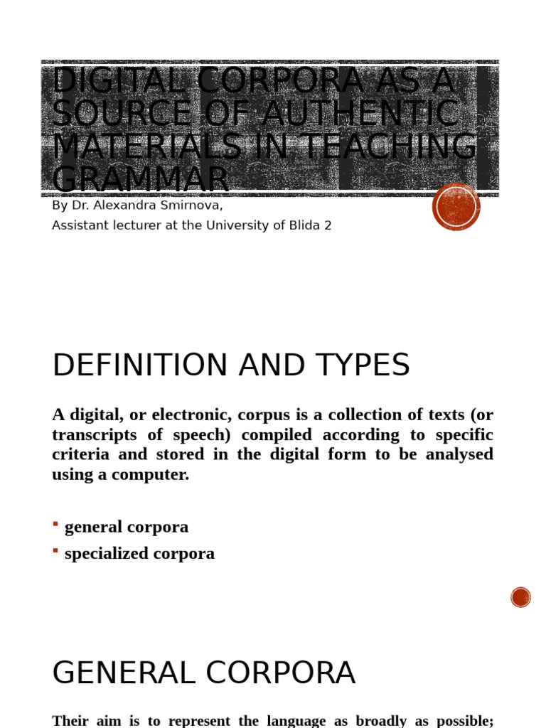Using Digital Corpora for Grammar Teaching | PDF | Linguistics | Grammar