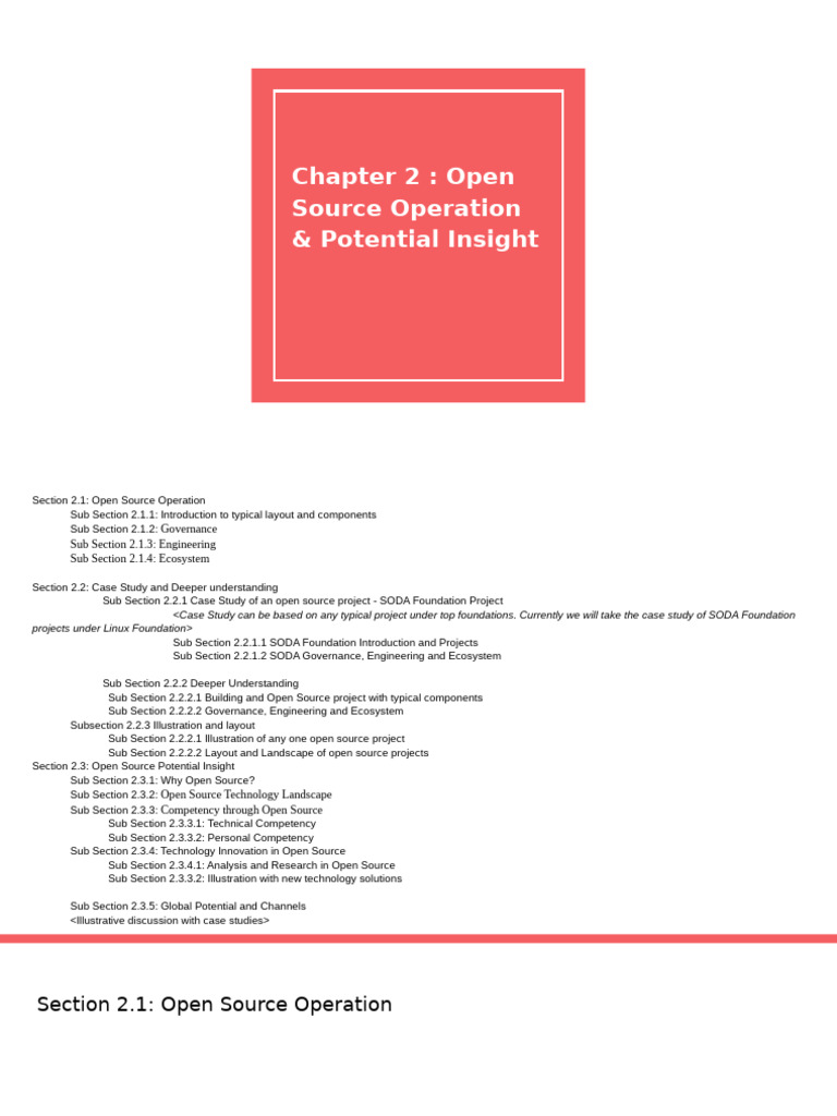 ODL 1 Chapter 2 Open Source Operation Potential Insight | PDF | Governance | Computing