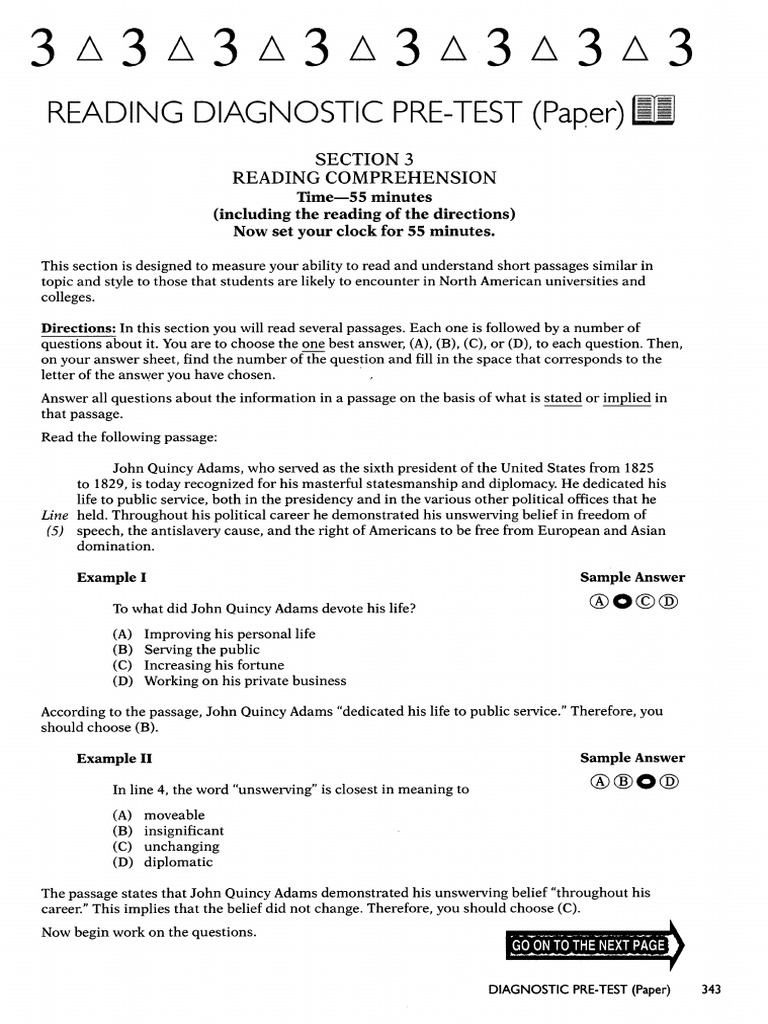 Pre-Test Reading | PDF