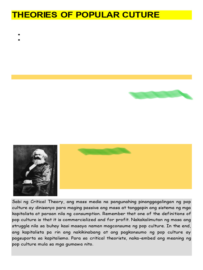 Theories of Popular Culture Explained | PDF | Society | Consumption ...