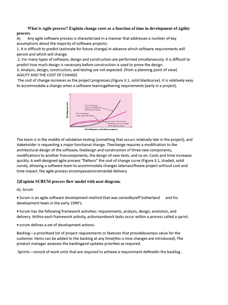 Sepm Internal 2 Answers | PDF | Scrum (Software Development) | Agile Software Development