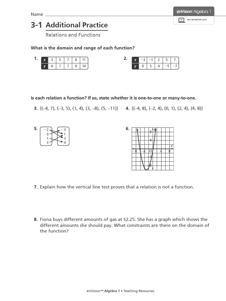 3 1 Additional Practice Pdf Pdf