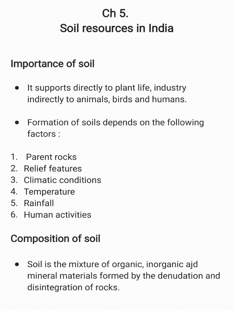 CH 5 Soil Resources in Inida - 210523 - 213005 | PDF