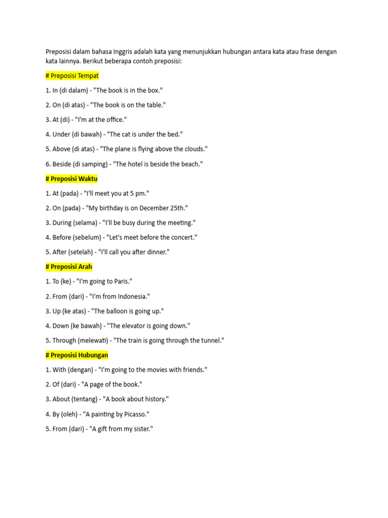 PREPOSITIONAL PHRASE | PDF