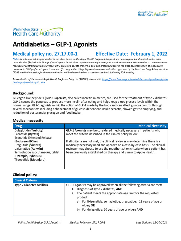 antidiabetics-GLP-1-agonists | PDF | Medical Treatments | Pharmacology