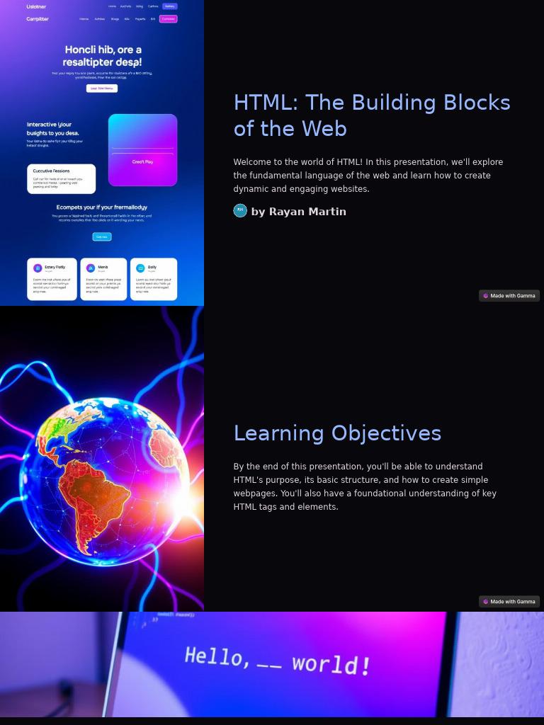 HTML The Building Blocks of The Web | PDF | Html | Html Element