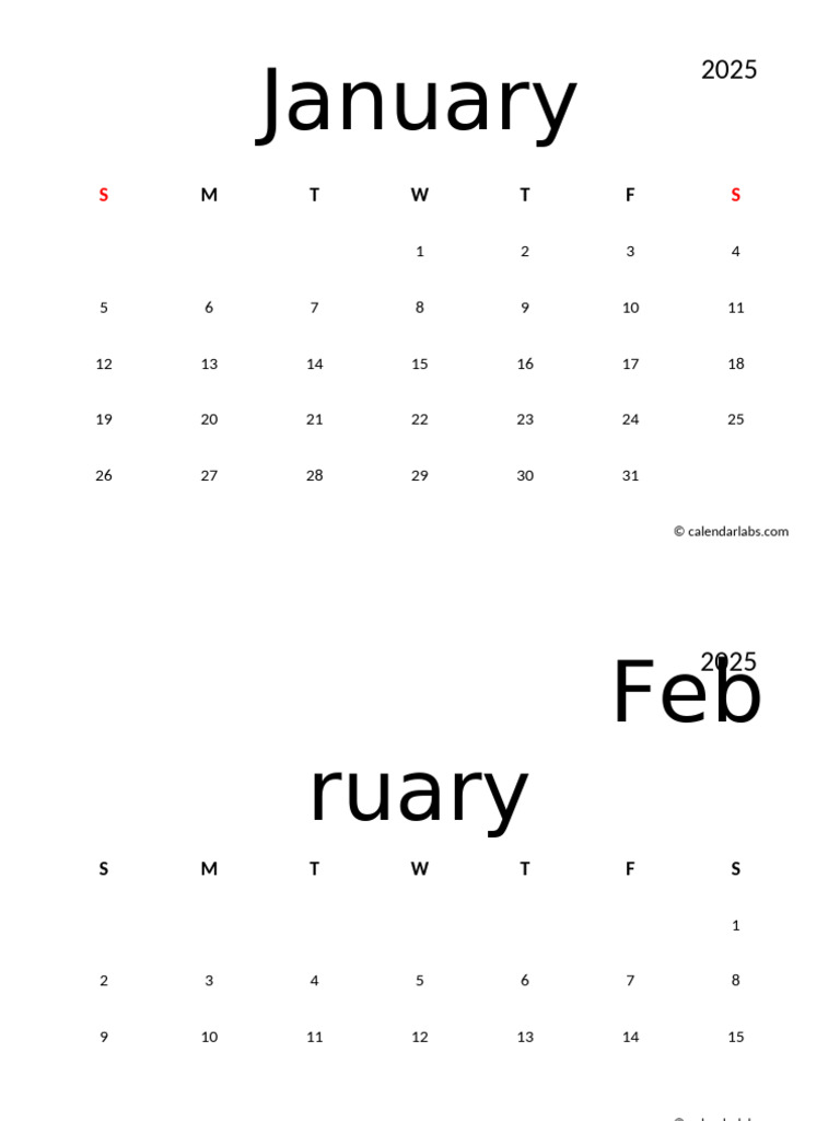 2025 Classic Mini Calendar | PDF