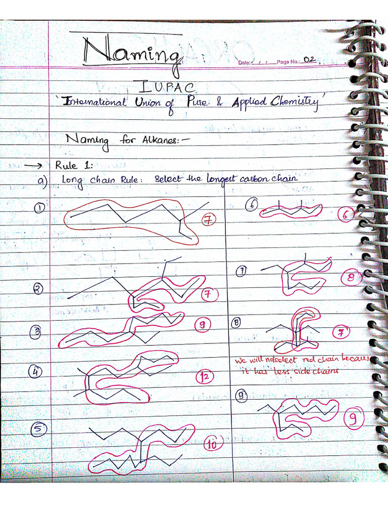 Iupac Rules For Nomenclature | PDF