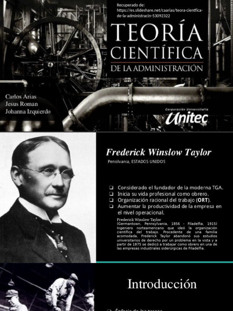 Teoría Científica de Taylor | PDF