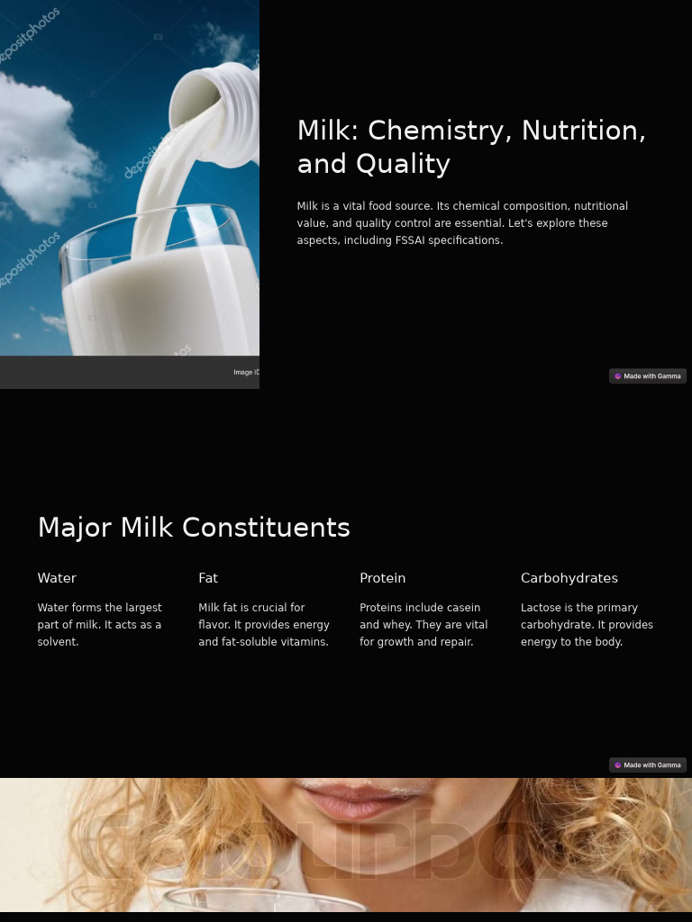 Milk Chemistry Nutrition and Quality by Dinesh | PDF | Milk | Nutrition