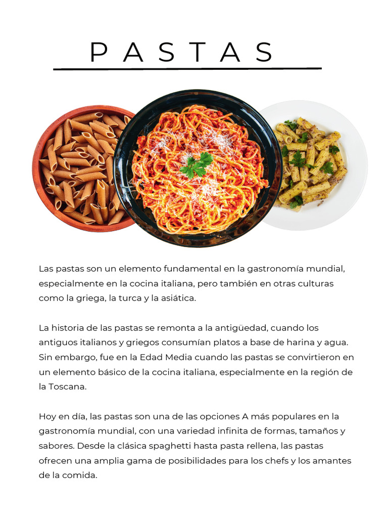 Pastas_20250214_183204_0000 | PDF | Pasta | Cocina italiana