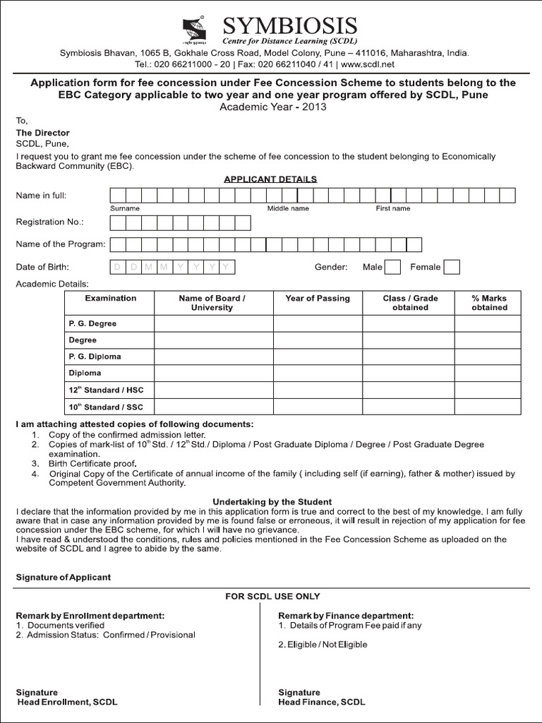 Ebc Form | PDF