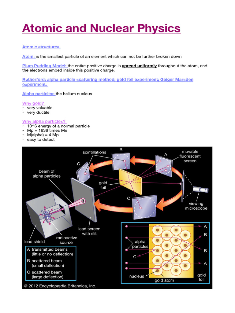 Atomic and Nuclear Physics | PDF | Atomic Nucleus | Radioactive Decay