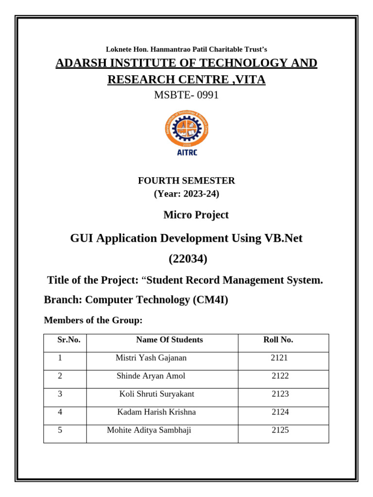 gad.shruti2123 | PDF | Microsoft Access | Databases