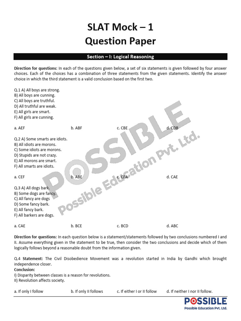744 Slatmock 1 Questionpaper&answer | PDF | Chechnya | Rape