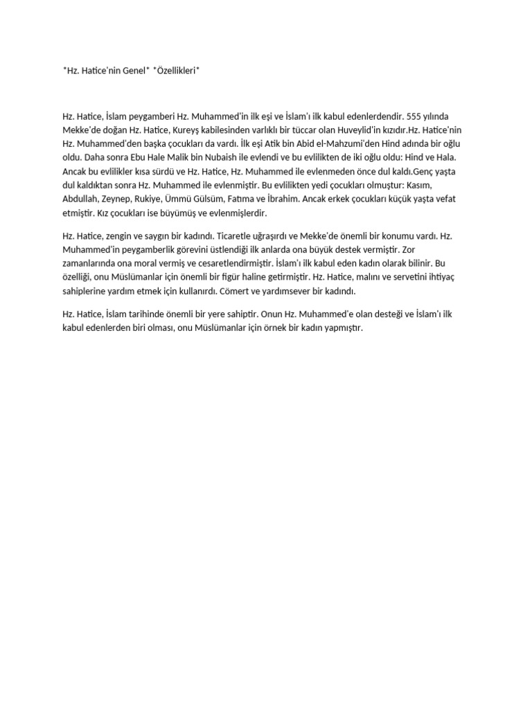 Hz. Hatice'nin-WPS Office | PDF