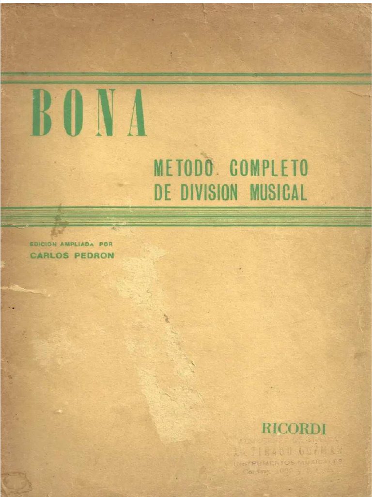 PDF Bona Metodo Completo de Division Musical - Compress | PDF