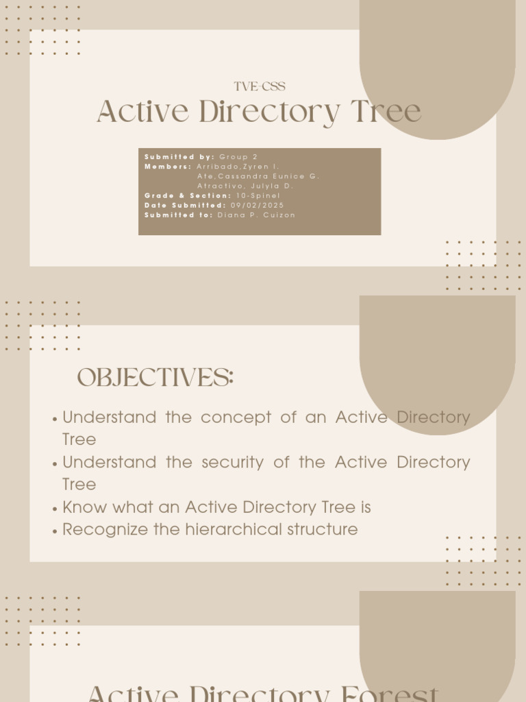 Active Directory Tree Project | PDF | Active Directory | Group Policy