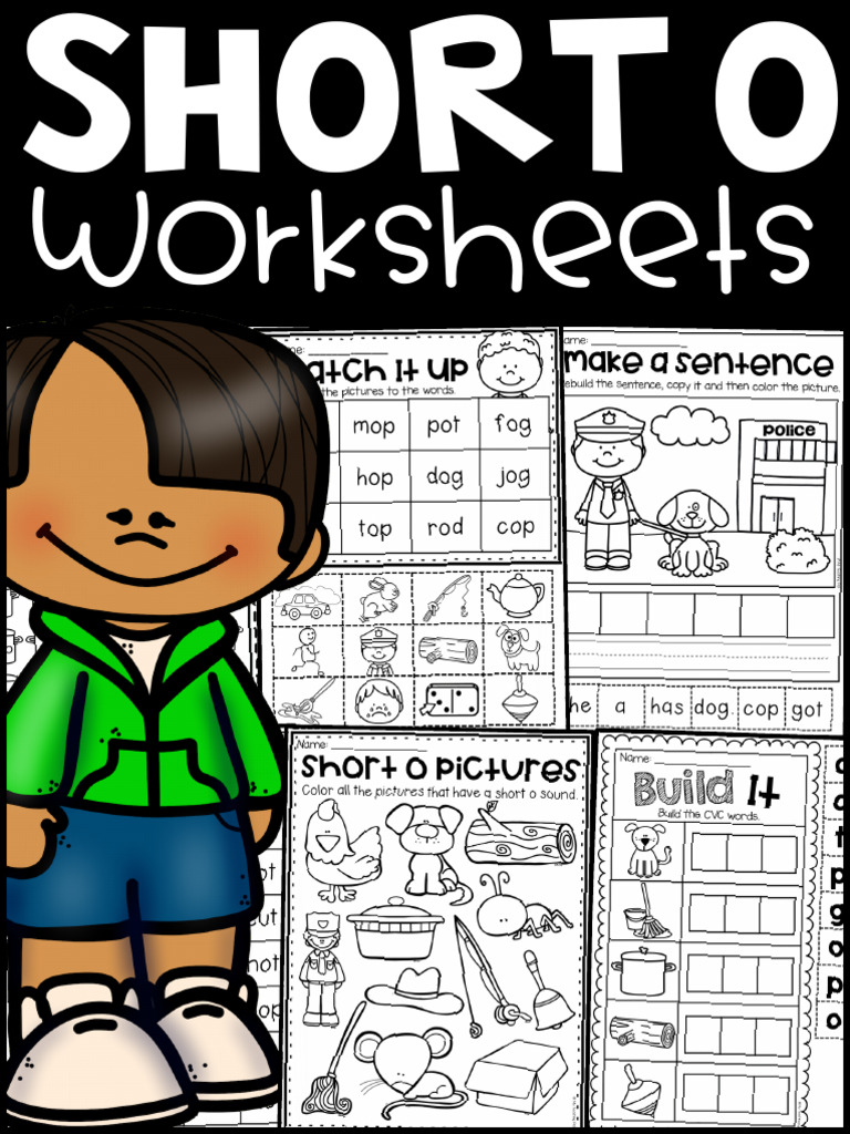 Short O CVC Worksheets and Activities | PDF