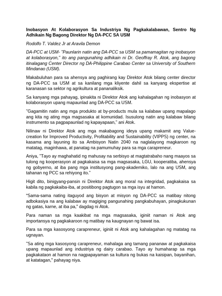 3. Inobasyon At Kolaborasyon Sa Industriya Ng Pagkakalabawan | PDF