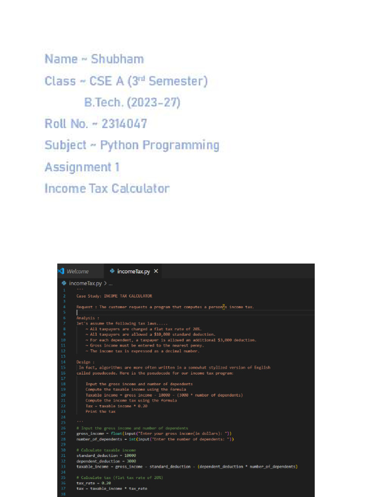 IncomeTaxCalculator (Landscape) | PDF