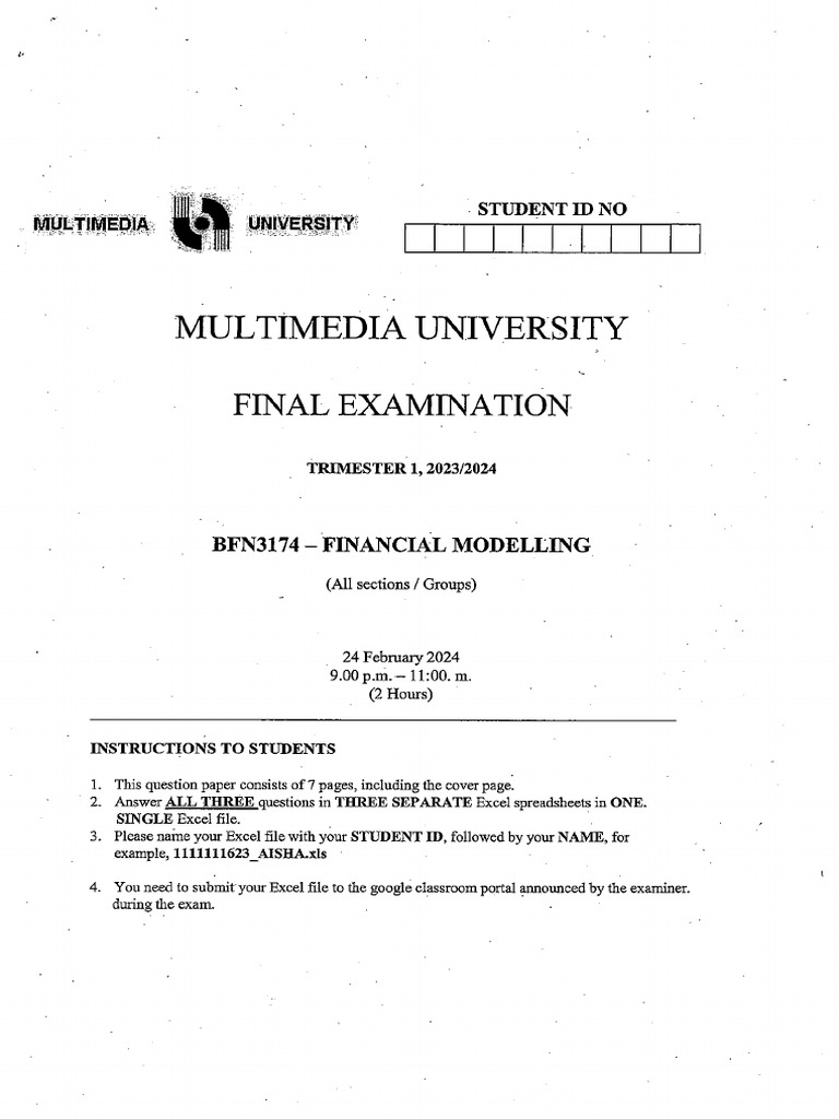 FM MMU Past Year 1 | PDF