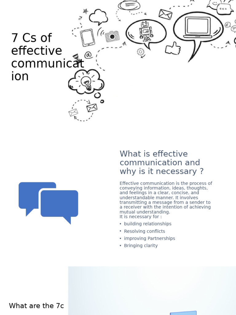 7 Cs of Effective Communication Guide | PDF | Communication | Jargon