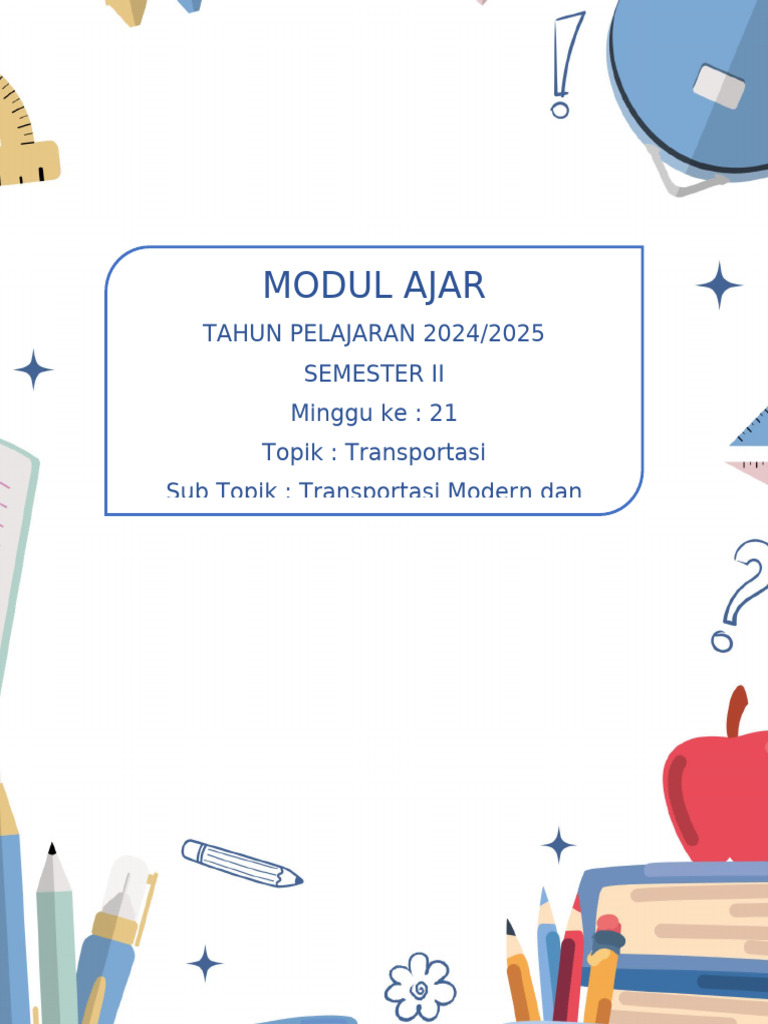 Modul RPP KB Minggu 21 | PDF
