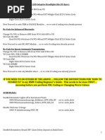 BMW F30 Coding Cheat Sheet | PDF | Headlamp | Seat Belt