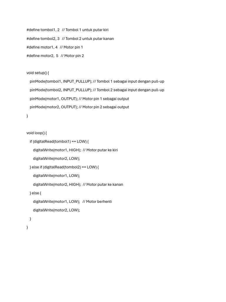 Putar Arah Motor DC | PDF