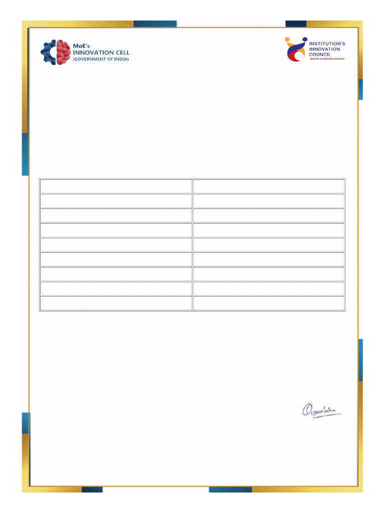 IIC Appreciation Letter AY 2023 24 | PDF