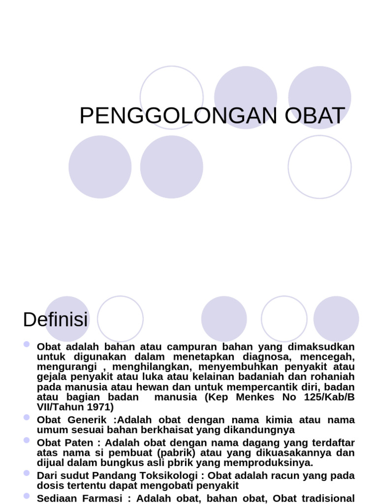 Penggolongan Obat | PDF