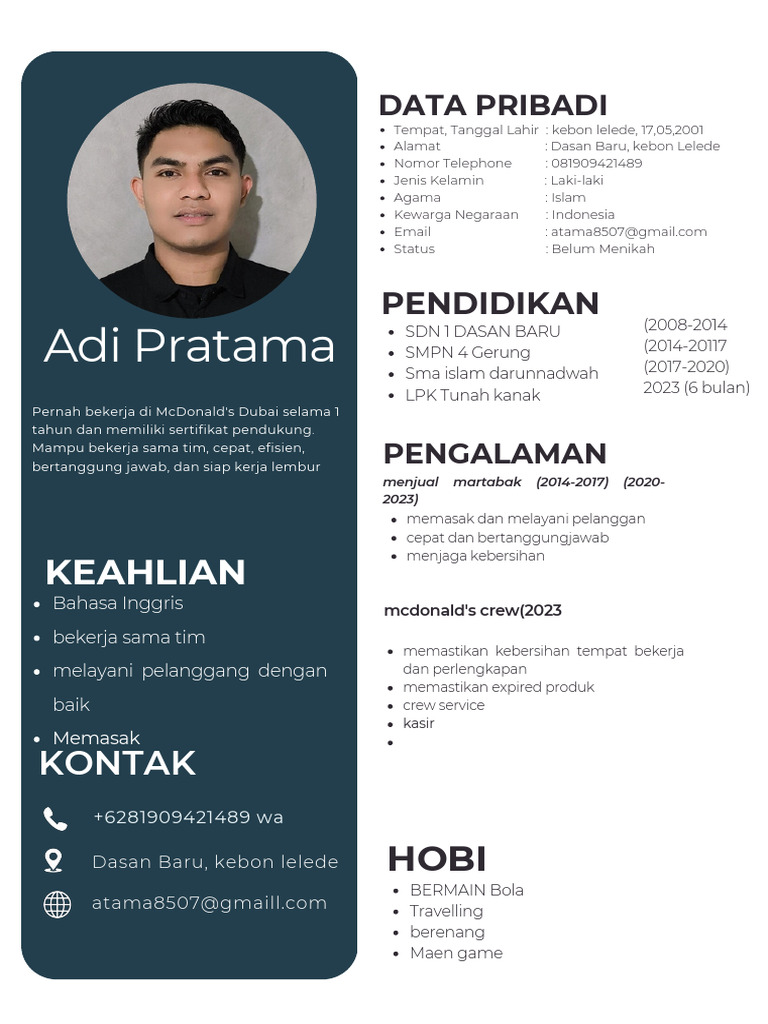 Adi Pratama Cv1 | PDF