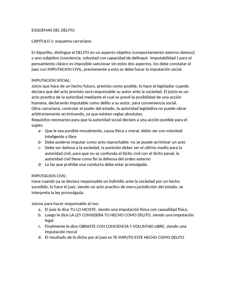Esquemas Del Delito | PDF