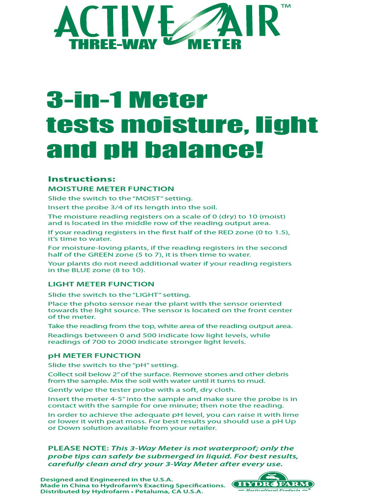 Gardening Tool User Guide | PDF