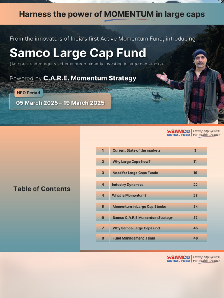 Samco Large Cap Fund-Scheme Presentation | PDF | Price–Earnings Ratio ...