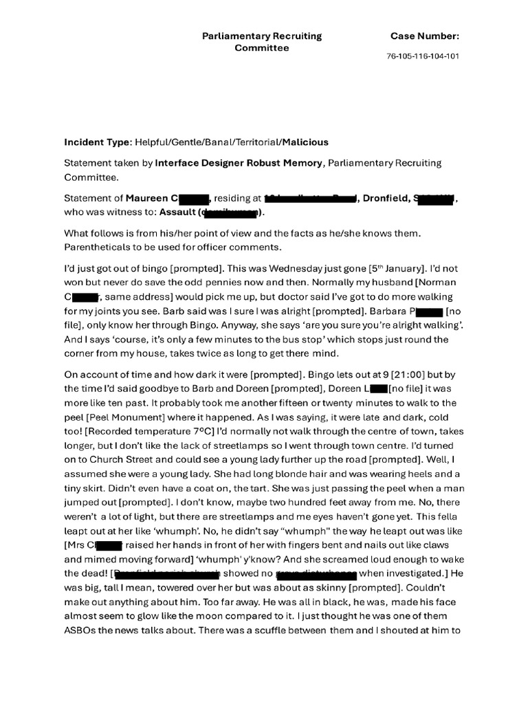 FOI Request Henson WS1 | PDF