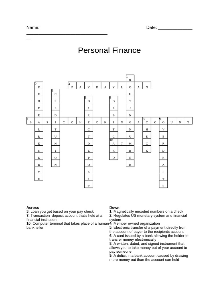 Personal_Finance_answer_key_13e7a_616446e2 | PDF | Cheque | Banks