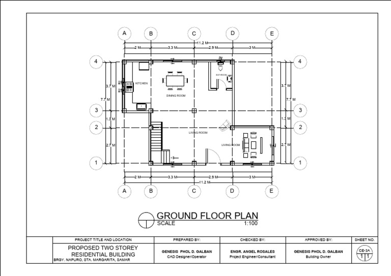 FLOOR PLAN BSD-GROUND FLOOR | PDF | Buildings And Structures | Home