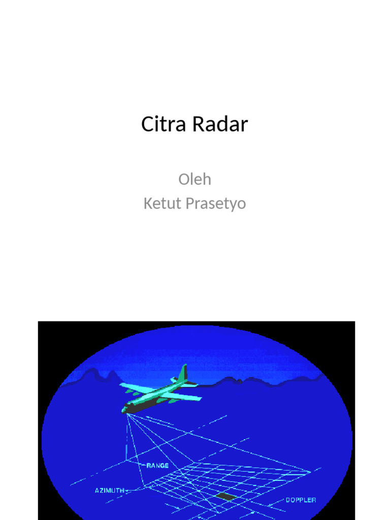 Citra Radar Dan Infra Merah Thermal | PDF