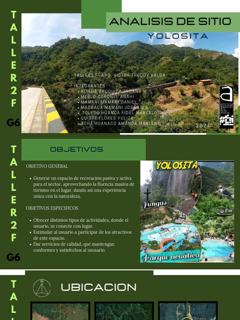 Grupo 6 - Analisis de Sitio Yolosa - Taller f2 | PDF | Temporada de primavera) | Fenómenos de la ...