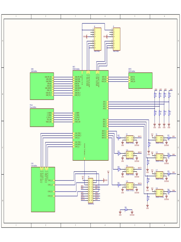 GPS Tracker Schematic Overview | PDF