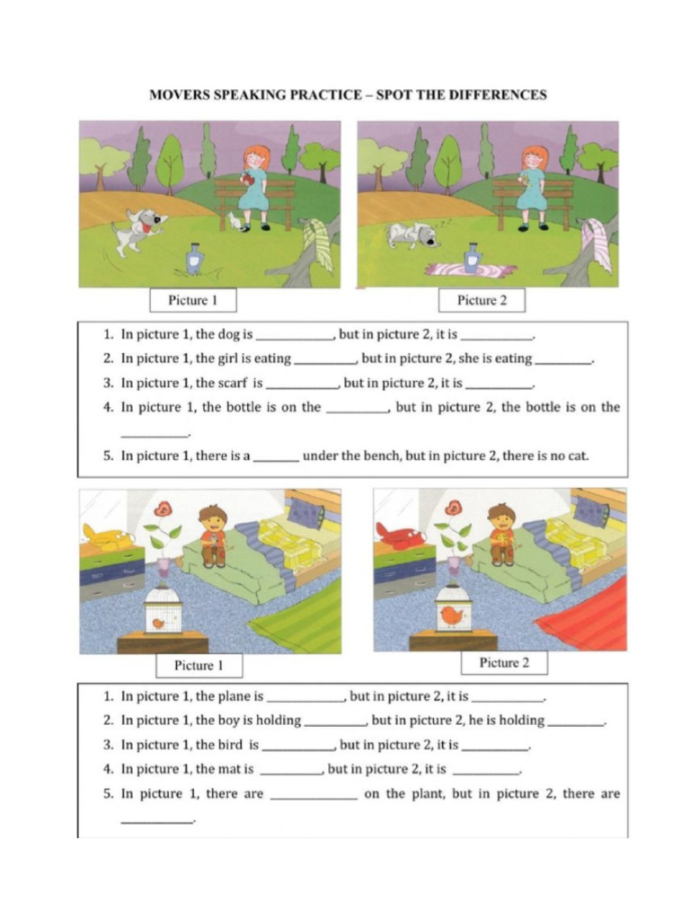 Movers - Spot The Differences | PDF