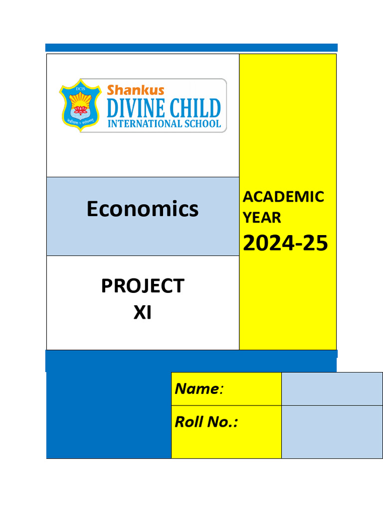 Economics Final Project SEM-1 | PDF