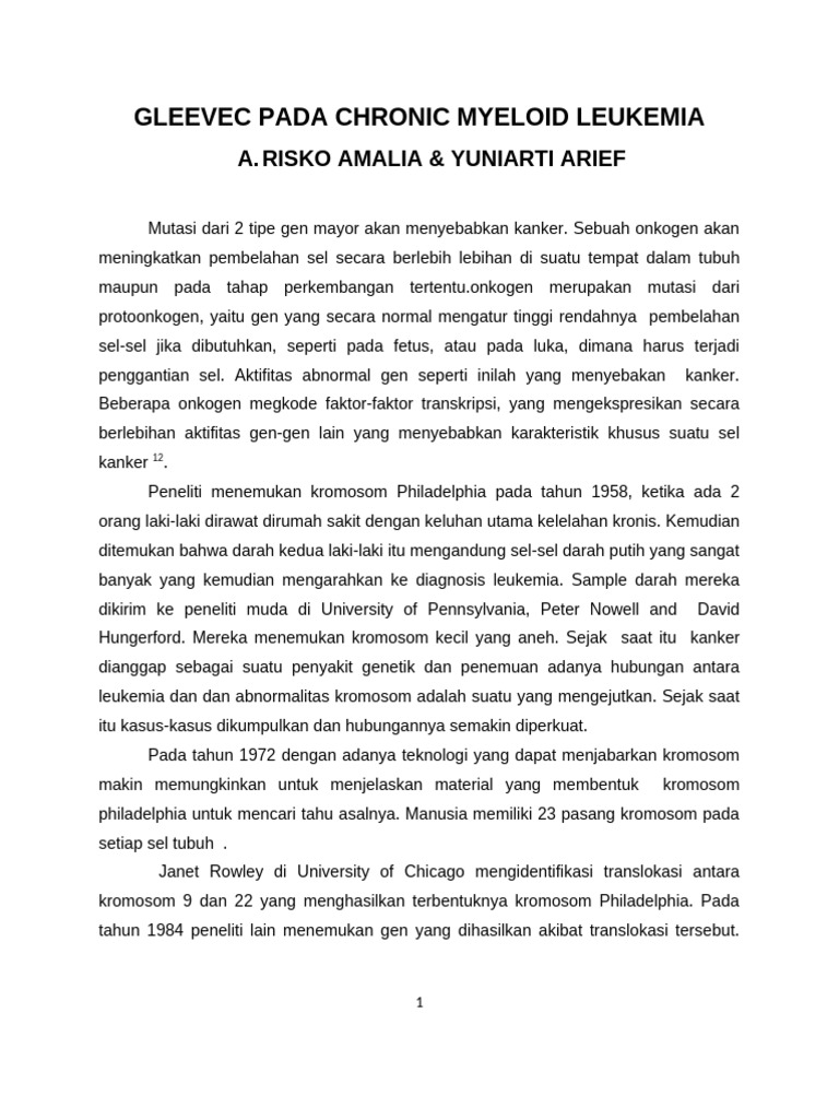 Gleevec Pada CML | PDF