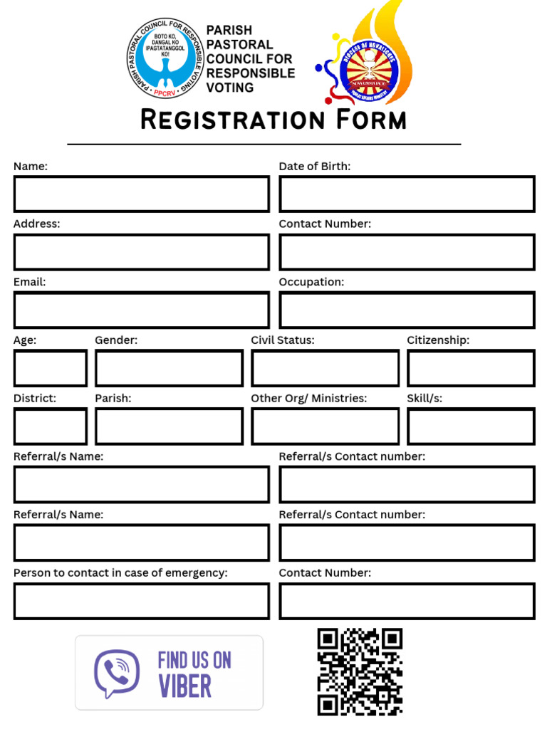 Registration Form Template | PDF
